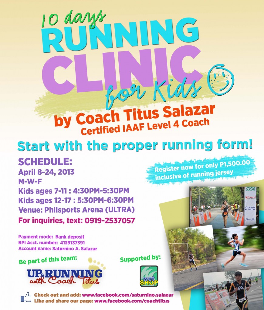 10 Days Running Clinic For Kids | Pinoy Fitness
