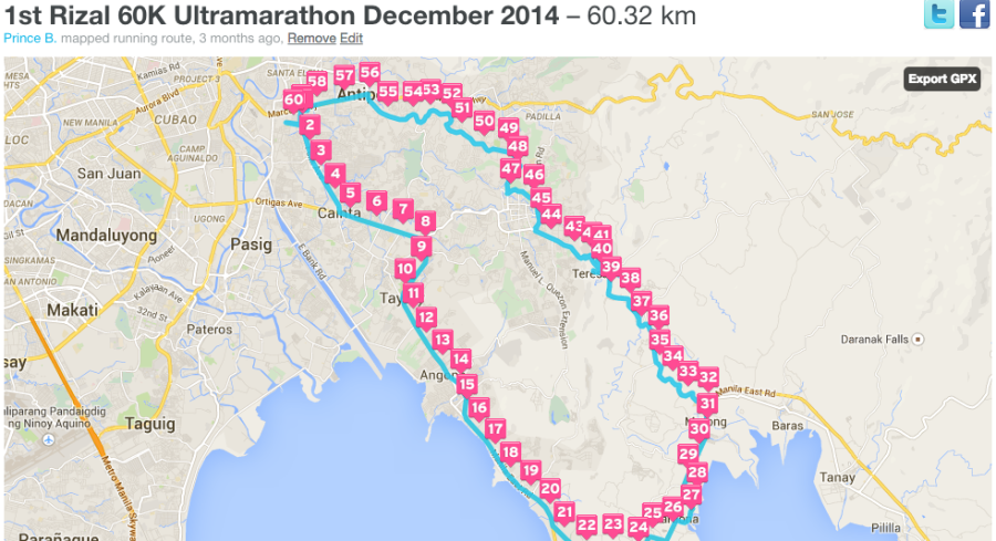 1st Rizal 360 60K Ultramarathon @ Cainta, Rizal | Registration, Singlet ...